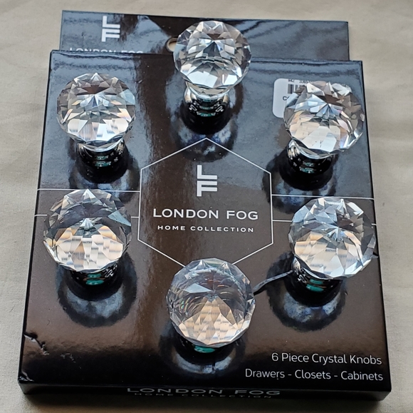 London Fog | Accents | London Fog Bling Crystal 6 Drawer Knobs Pulls New Sparkle Set | Poshmark